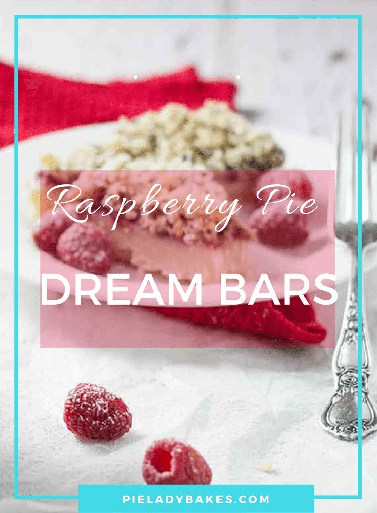 Raspberry Pie Dream Bars ~ Raspberry Dream Bars Made Like a Pie!