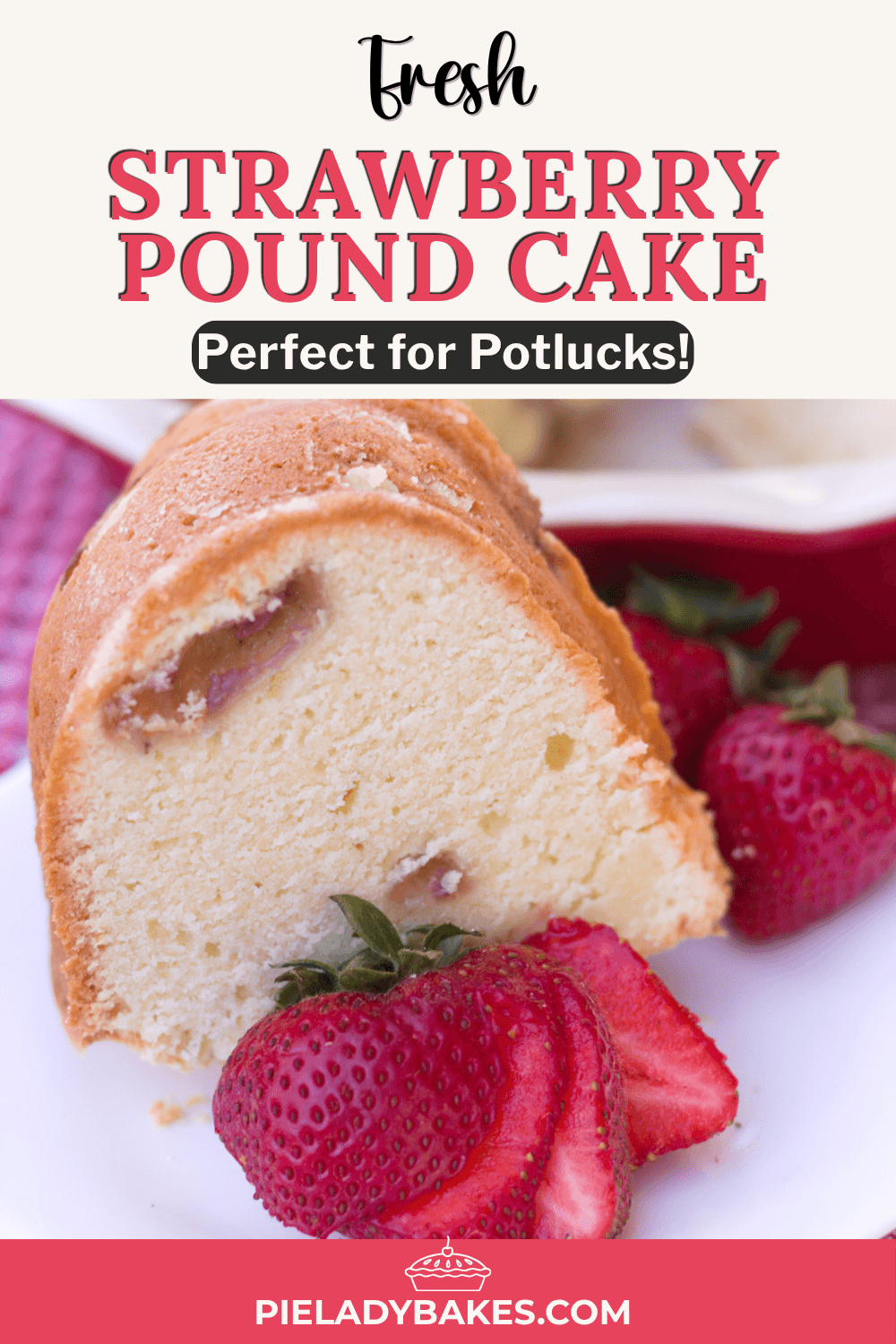 Strawberry Pound Cake Recipe with Cream Cheese