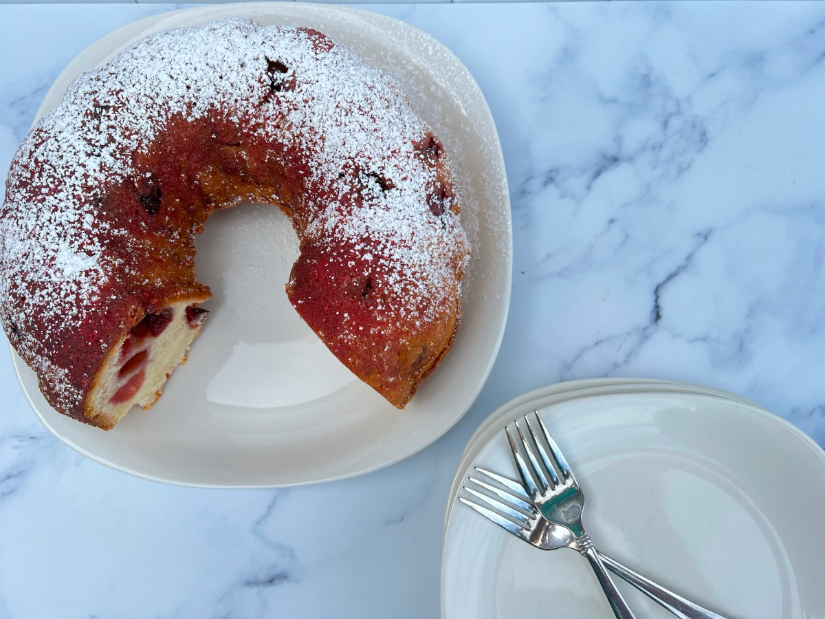 Sour Cherry Cake Recipe | Pie Lady Bakes