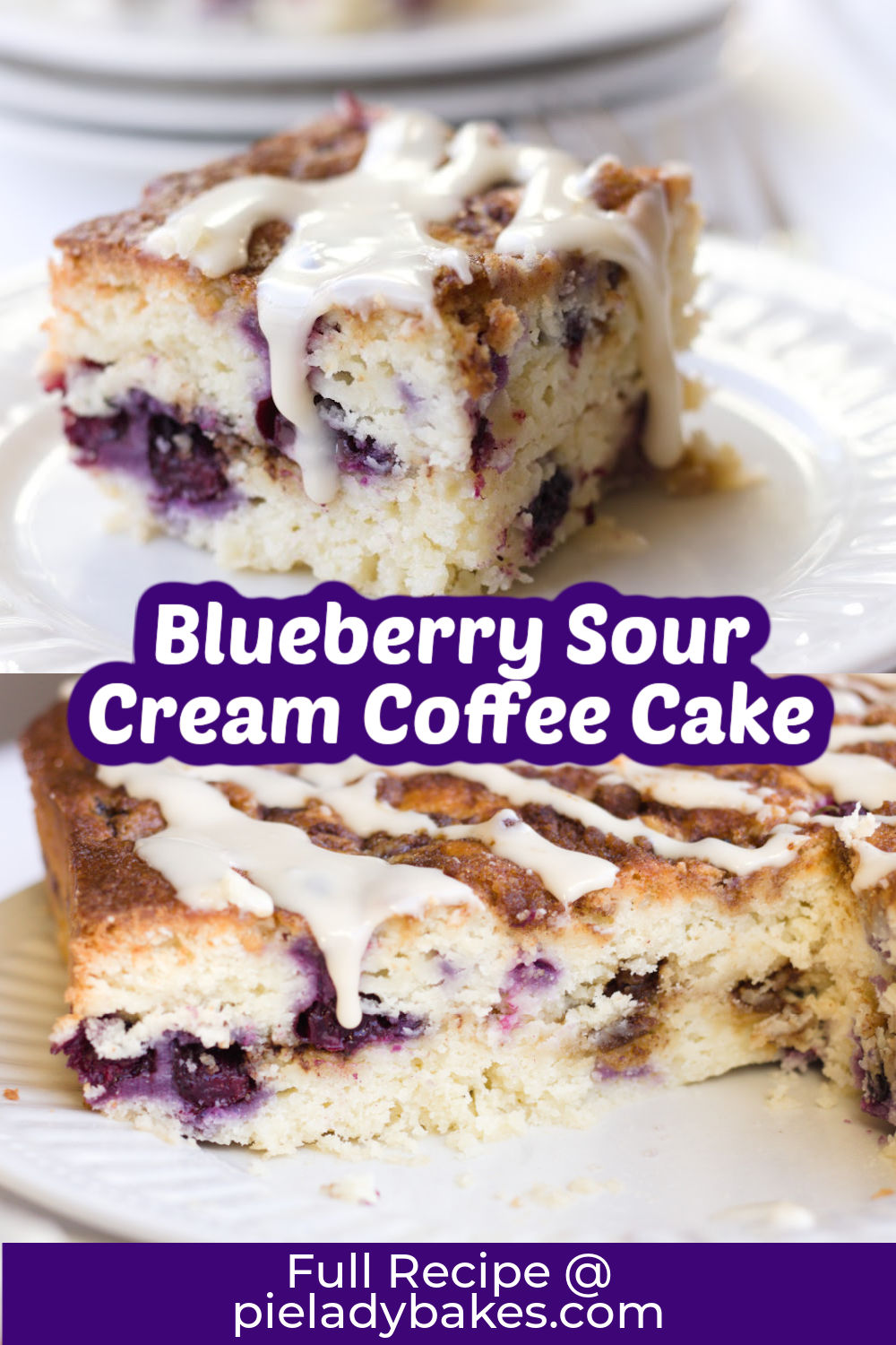 Delicious Blueberry Sour Cream Coffee Cake | Pie Lady Bakes