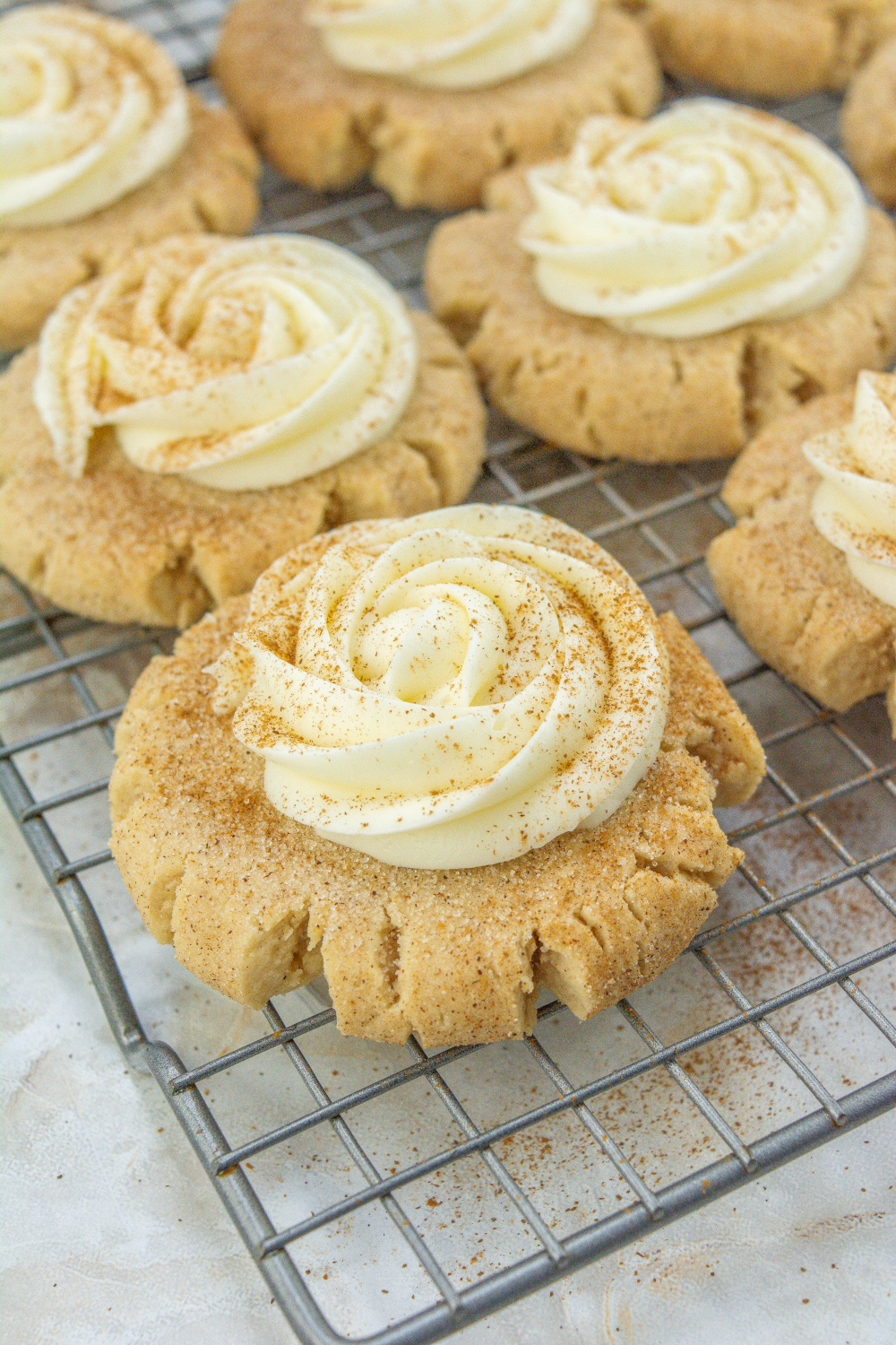 The Best Crumbl Snickerdoodle Cupcake Cookie Pie Lady Bakes