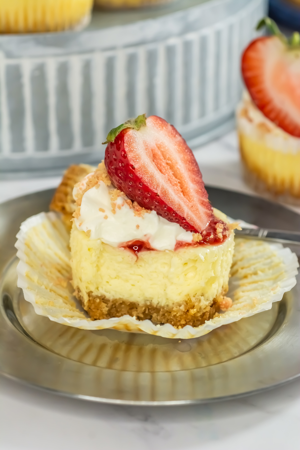 Delicious Strawberry Mini Cheesecakes: Perfect for Summer | Pie Lady Bakes