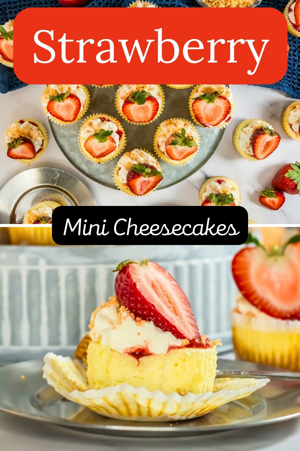 Delicious Strawberry Mini Cheesecakes: Perfect for Summer | Pie Lady Bakes